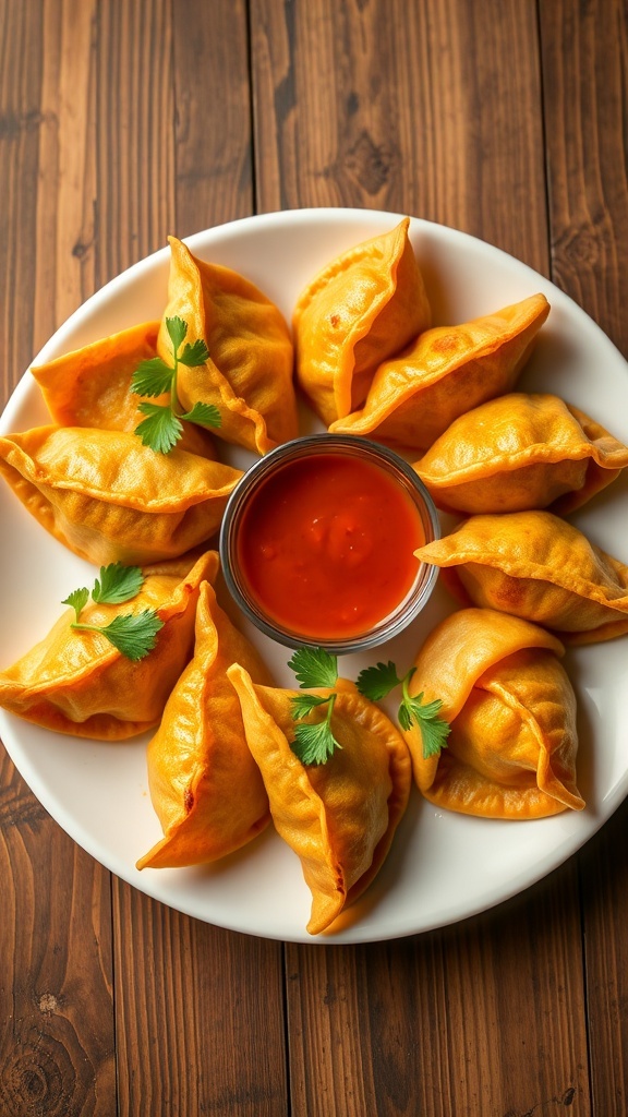 Crispy Vegetable Momos Recipe